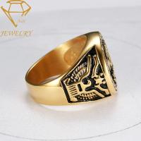 China Custom Gold Military Rings for sale
