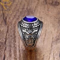 China Custom Mens Air Force Rings for sale