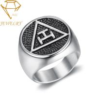 China Freemanson Prong Embossed Masonic Signet Ring for sale