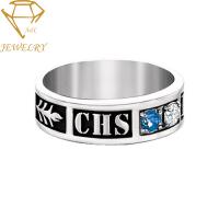 China High School Band Customized Class Rings for sale