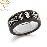 China High School Band Customized Class Rings for sale