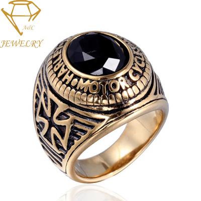 China Embossed University Customized Class Rings for sale