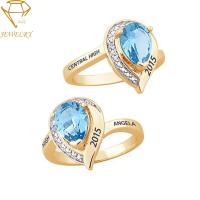 China Diamond High School Womens Class Rings for sale