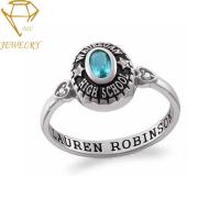 China High School Embossed College Mens Class Ring for sale