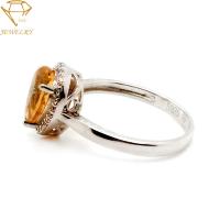 China Diamond Wedding  24K Personalized Silver Ring for sale