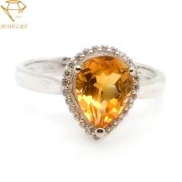 China Diamond Wedding  24K Personalized Silver Ring for sale