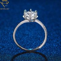 China Diamond Engagement Personalized Silver Ring for sale