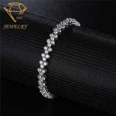 Cina 6,7 pollici di anti di allergia zircone di Diamond Tennis Bracelets AAA in vendita
