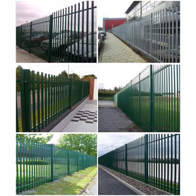 China Powder Coated Flat Top Fence Panel Wrought Iron Steel Metal Fence Picket Ornamental for sale