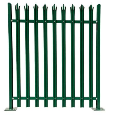 China Green Galvanized Steel Fence Customized Galvanized Fence Panels for sale