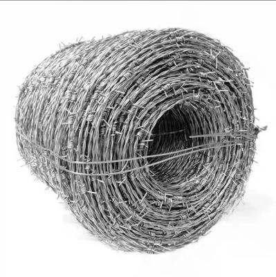 China Prevent Rust Double Barbed Wire Roll 100-500m Galvanized Surface Treatment for sale