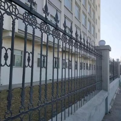 China 6ft Galvanized Iron Wrought Iron Fence Panels Hot Dip Galvanized Steel Gates for Balconies Pools Houses Metal Frame for sale