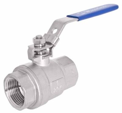 China 1/4" - 4" Stainless Steel 2PCS Threaded Ball Valve SS316 SS304 Ball Valves for sale