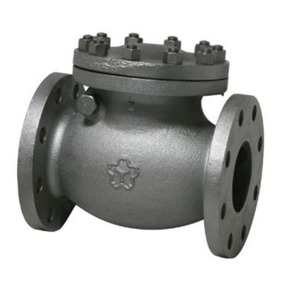 China Iron Casting ANSI End Flange Water Non Return Disc Swing Check Valve for sale