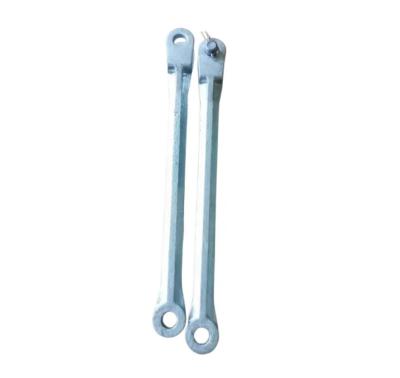 China Ductile Iron Parts Casting Pole Line Hardware Connecting Rod Link Electric Pull Rod for sale