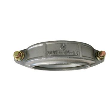 China High Strength Cast Ductile Iron Pipe Clamp / Cast Iron Pipe Parts CT12 Tolerance for sale