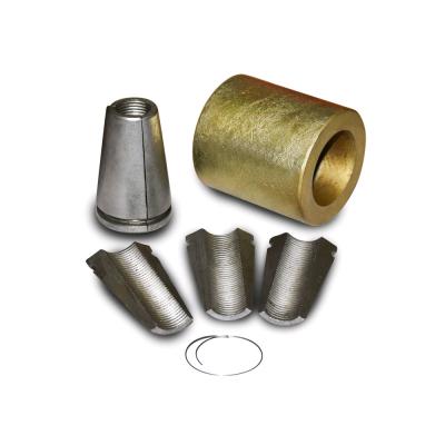 China Single Hole Round Mono Post Tension Anchor Head Barrel And Wedge For Cables for sale