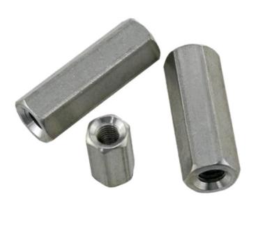 China Internal Thread DIN 6334 Hexagonal Nut / Metric Hex Coupling Nut M3 M4 M5 M6 M8 for sale