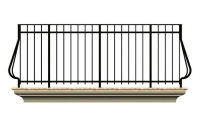 China Waterproof Ornamental Iron Parts Outdoor Garden Fencing Cast Iron Fence Panel for sale