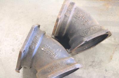 Cina Fittings per tubi in ferro fuso C153 DI 350 PSI 45 gradi gomito in vendita