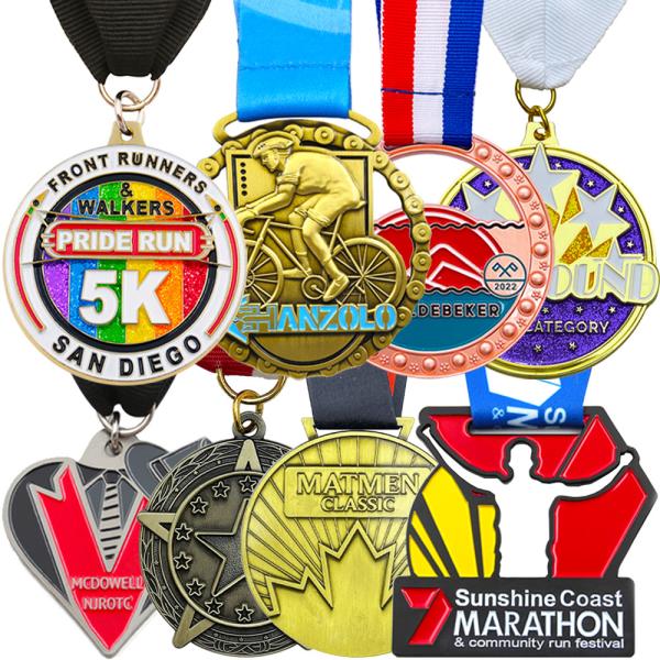 Quality UV Print Metal Custom Medal 110grams/pc for Sports Music Jiu Jitsu Tennis for sale