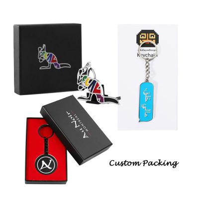 China Custom Enamel Metal Keychains Monogrammed Die Casting 2d/3D for sale