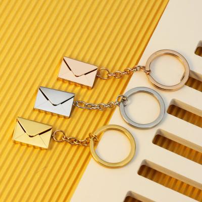 China Customized Plain Metal Keyrings Silver Engravable Key Chains Embossed for sale