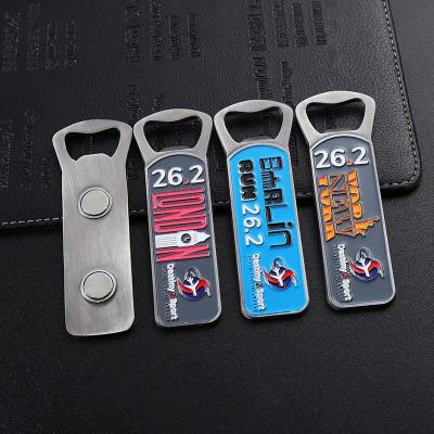 China 3D Metal Refrigerator Magnet Bottle Opener for Travel Souvenir for sale