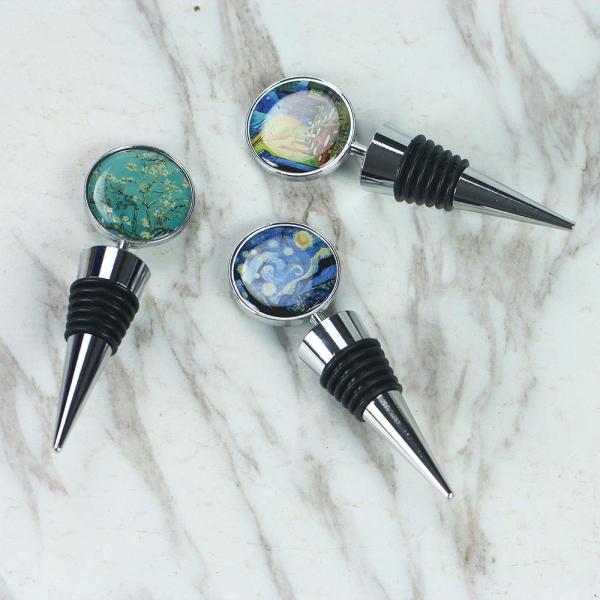 Quality Stainless Steel Wine Bottle Stoppers Custom Logo Sustainable For Gifts for sale