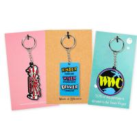 China Custom Soft Rubber Keychains 2d 3d Silicone Soft Pvc Keyring for sale