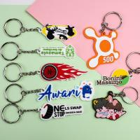 China Custom Soft Rubber Keychains 2d 3d Silicone Soft Pvc Keyring for sale