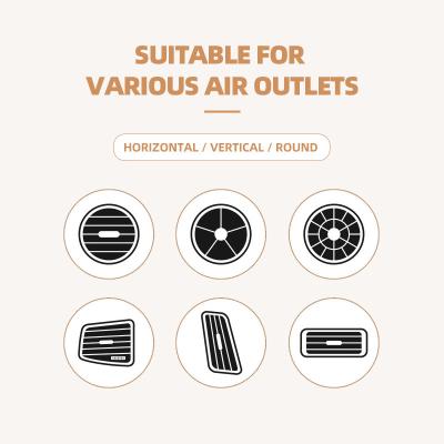 China Custom Logo Car Air Fresheners Car Perfume Vent Clip Vanilla, Lemon Fragrance for sale