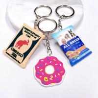 China Custom Logo Embossed Debossed Rubber Soft PVC 3D 2D Print Key Chains for sale