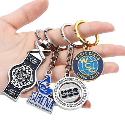 China Metal Soft Hard Enamel Keychains Keychain Custom Logo 3D 2D Keyrings Keychain for sale