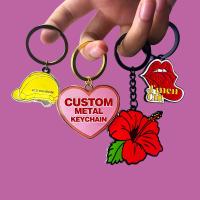 China Enamel Customized Keyring Key Ring Keychains Holder Key Chains Custom for sale