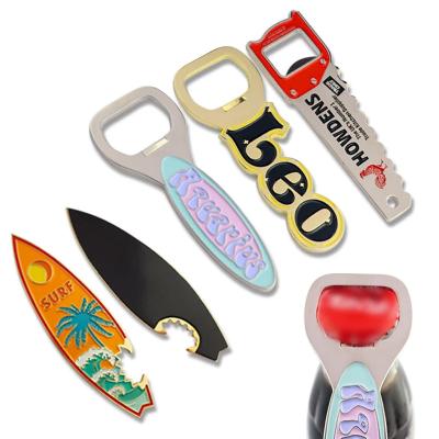 China Custom Various Magnetic Metal Paint Bottle Opener Beer Bottle Opener for sale