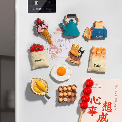 China 2D 3D Cute Food Customized Logo Soft PVC Rubber Fridge Magnets For Single-page Sticker Decoration for sale
