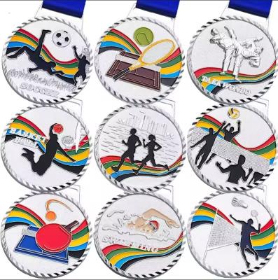Κίνα Προσαρμοσμένο Μετάλλιο Αθλητικών 3D από Κράμα Ψευδαργύρου με Εκτύπωση UV προς πώληση