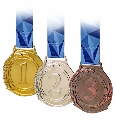 China Custom Engraved Metal Medal 20-80mm Gold Silver Bronze Sports Award for sale