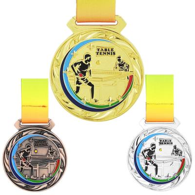 China Custom 3D Sports Medals 20-80mm Gold Silver Bronze Plated for sale