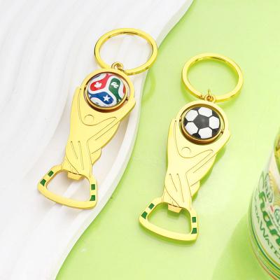 China Country Flag Multifunctional World Football Bottle Opener Keychain for Football Soccer Fans Gift Souvenir for sale