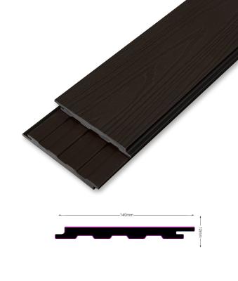 China 140x12mm WPC Wall Cladding Composite Exterior Facade Panel for Building Wall for sale