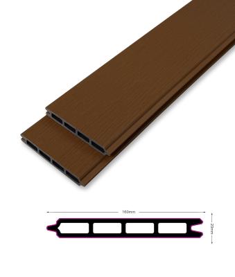 China 160x20mm WPC Composite Privacy Fence Panel for Garden Yard Outdoor for sale