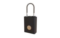 China GSM GPS 2.4GHz Smart Alarm Padlock Intelligent Security Rectangular IoT Lock 2200mAh for sale