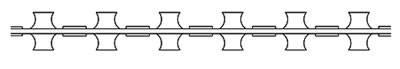 A drawing of BTO-12 razor wire.
