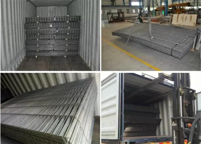 Hot Dip Galvanized Double Wire Mesh Fence , Durable Metal Mesh Fence Sheet 2