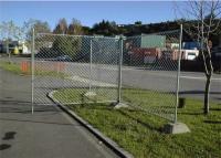 China 7.5ft Galvanized Temporary Wire Mesh Fence Panel 2x4in Mesh for Crowd Control for sale