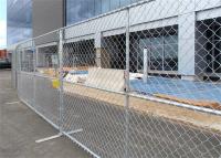 China 7.5ft Galvanized Temporary Wire Mesh Fence Panel 2x4in Mesh for Crowd Control for sale