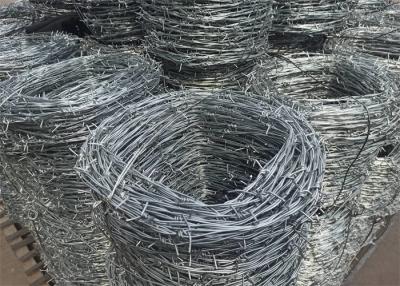 China PVC Coated Bob Wire Double Strand Galvainzed Bobbed Wire Silver Color for sale