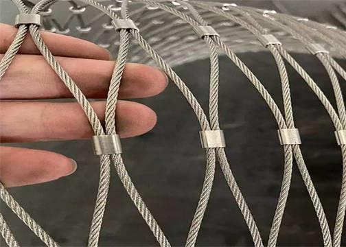 316 Griglia di corda in acciaio inossidabile Griglia di acciaio architettonico di tipo annodato